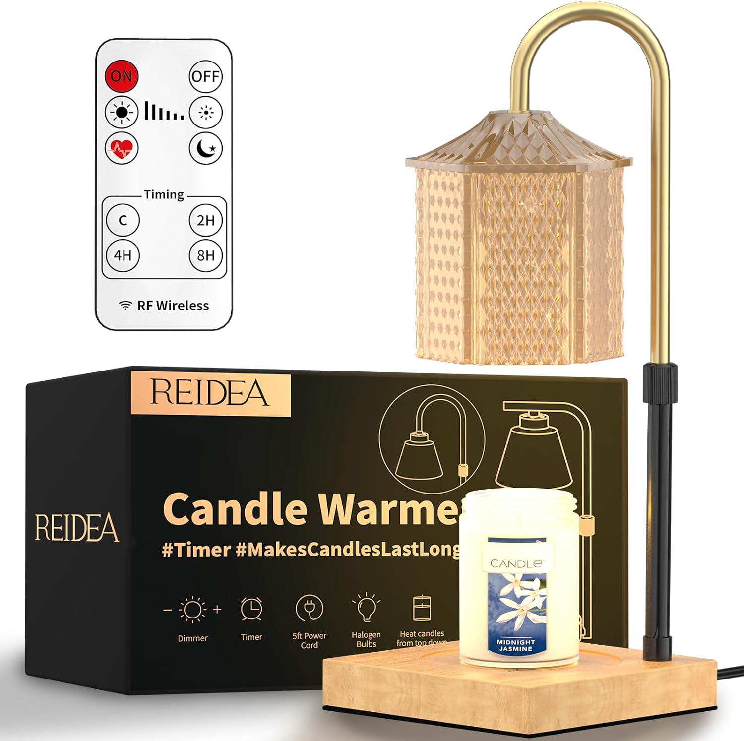REIDEA TW1 Candle Lamp Warmer, Champagne Gold – REIDEA Official Store
